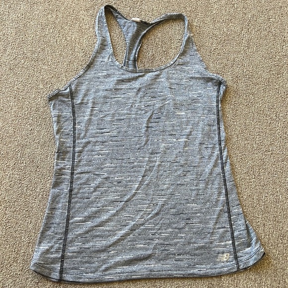 New Balance | Tops | New Balance Tank Top Gray Racer Back Size Medium ...
